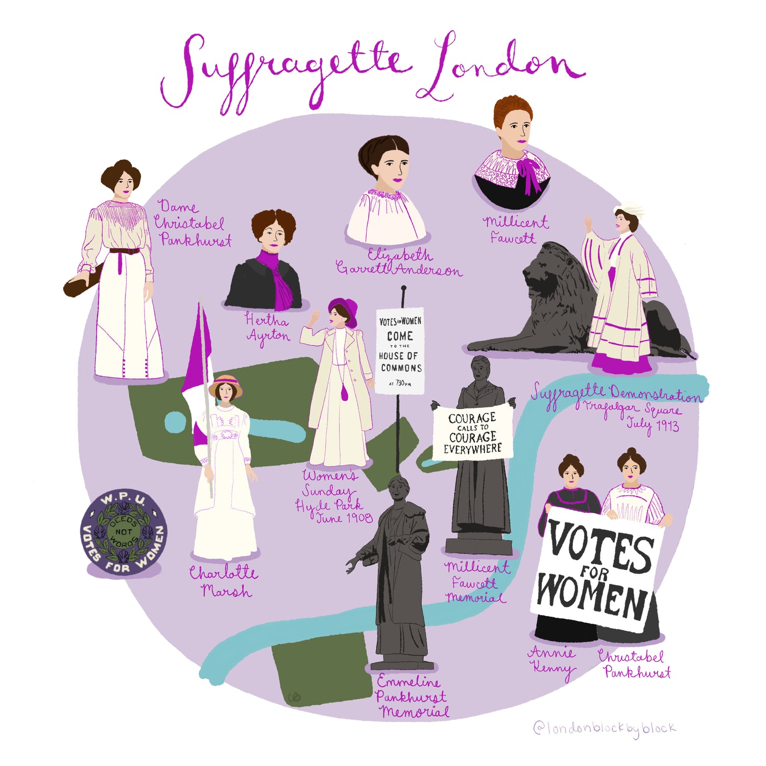 A Guide to Suffragette London – London Block by Block