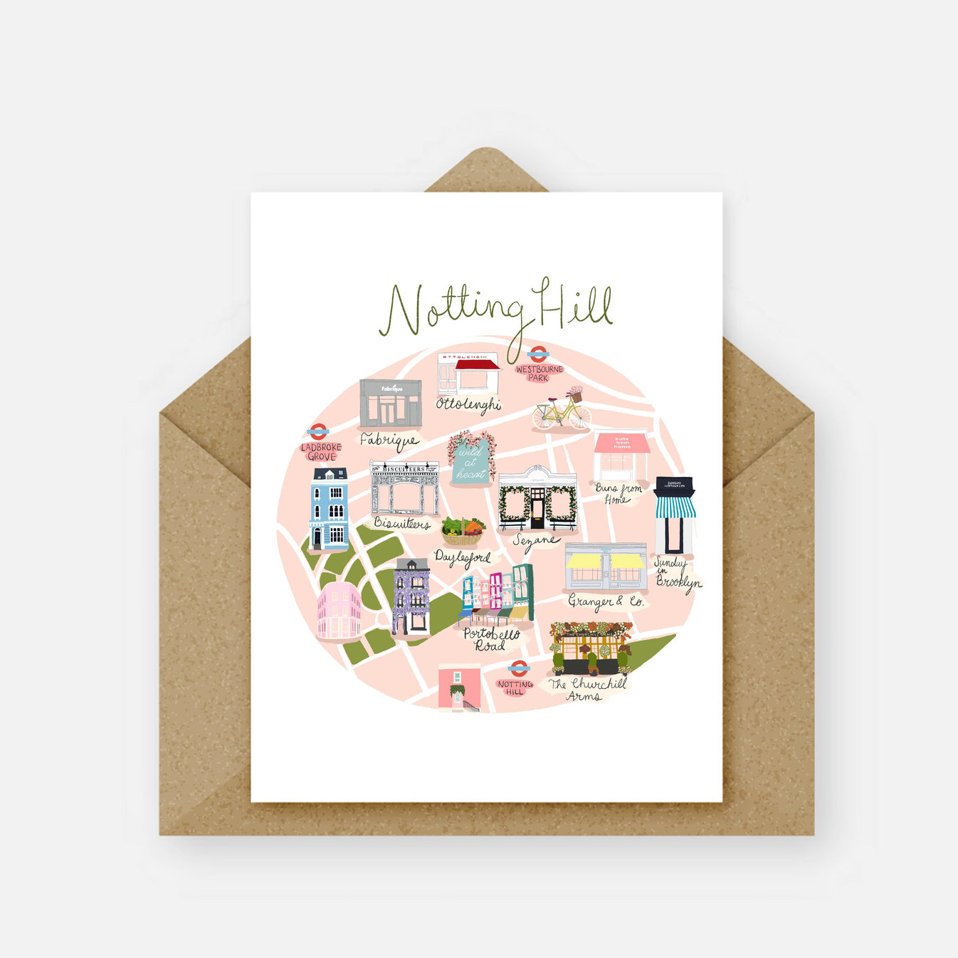 Notting Hill Card – London Block by Block